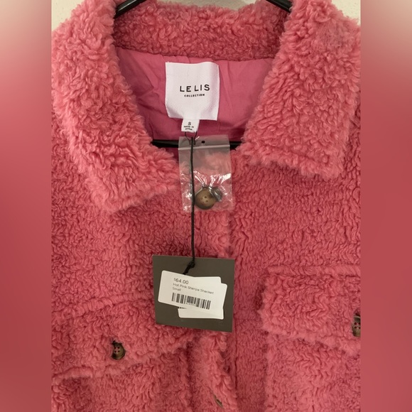 Le Lis | Jackets & Coats | Lelis Hot Pink Sherpa Jacket | Poshmark